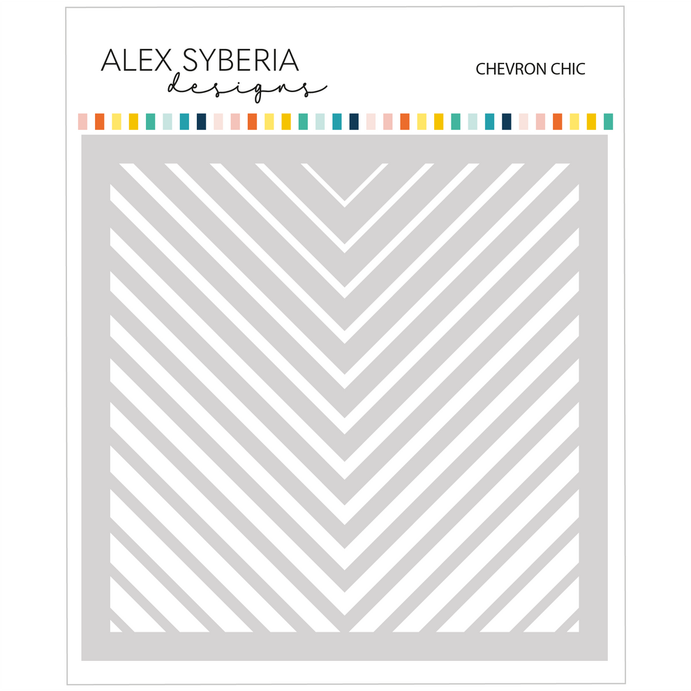 Chevron Chic Stencil – Alex Syberia Designs UK