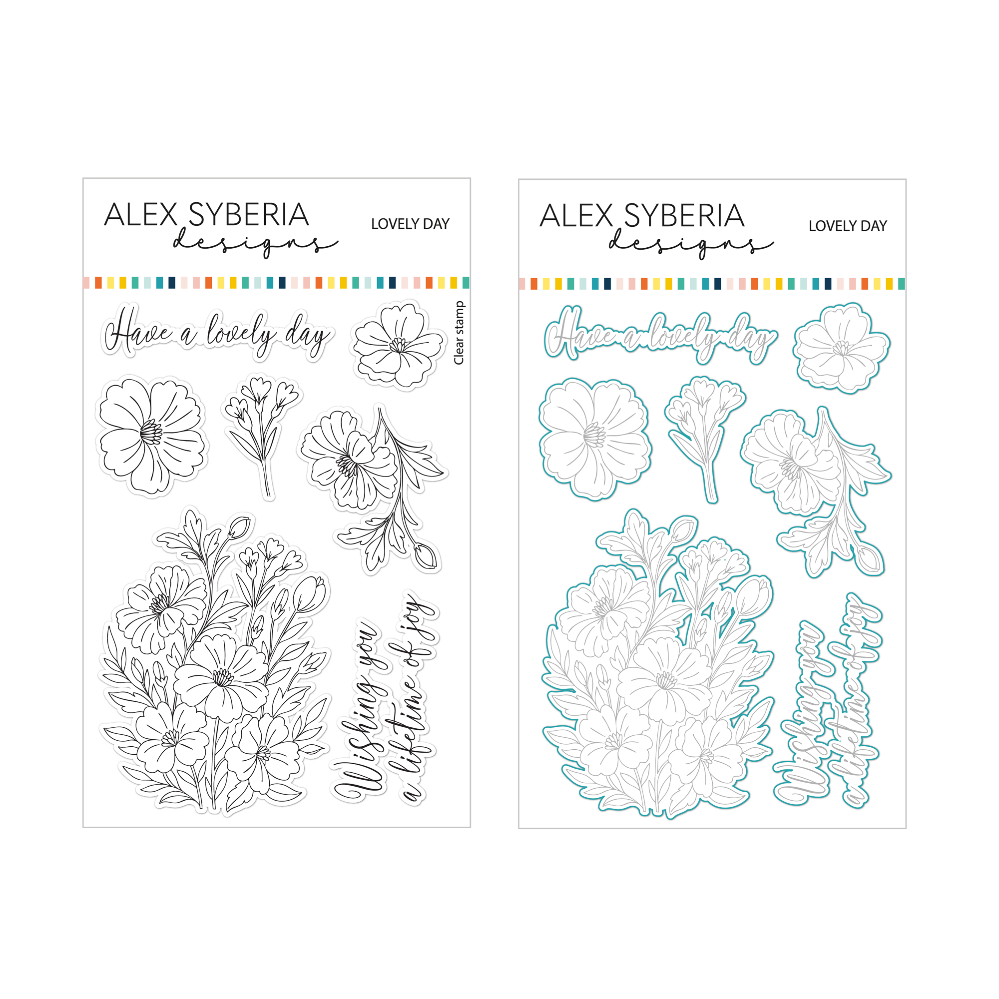 Lovely Day Stamp & Die Bundle – Alex Syberia Designs UK