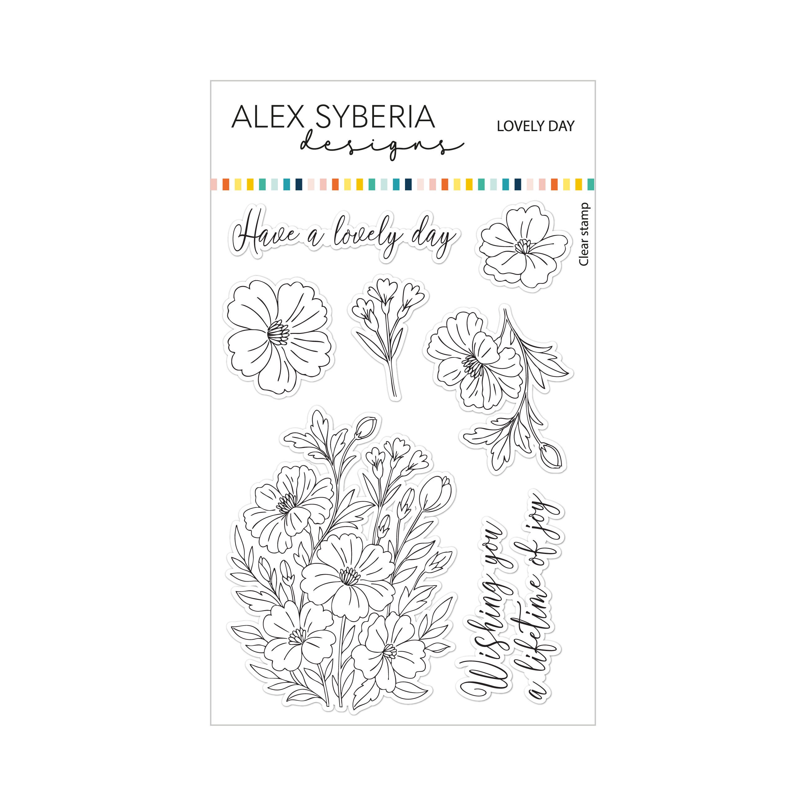 Lovely Day Stamp Set – Alex Syberia Designs UK